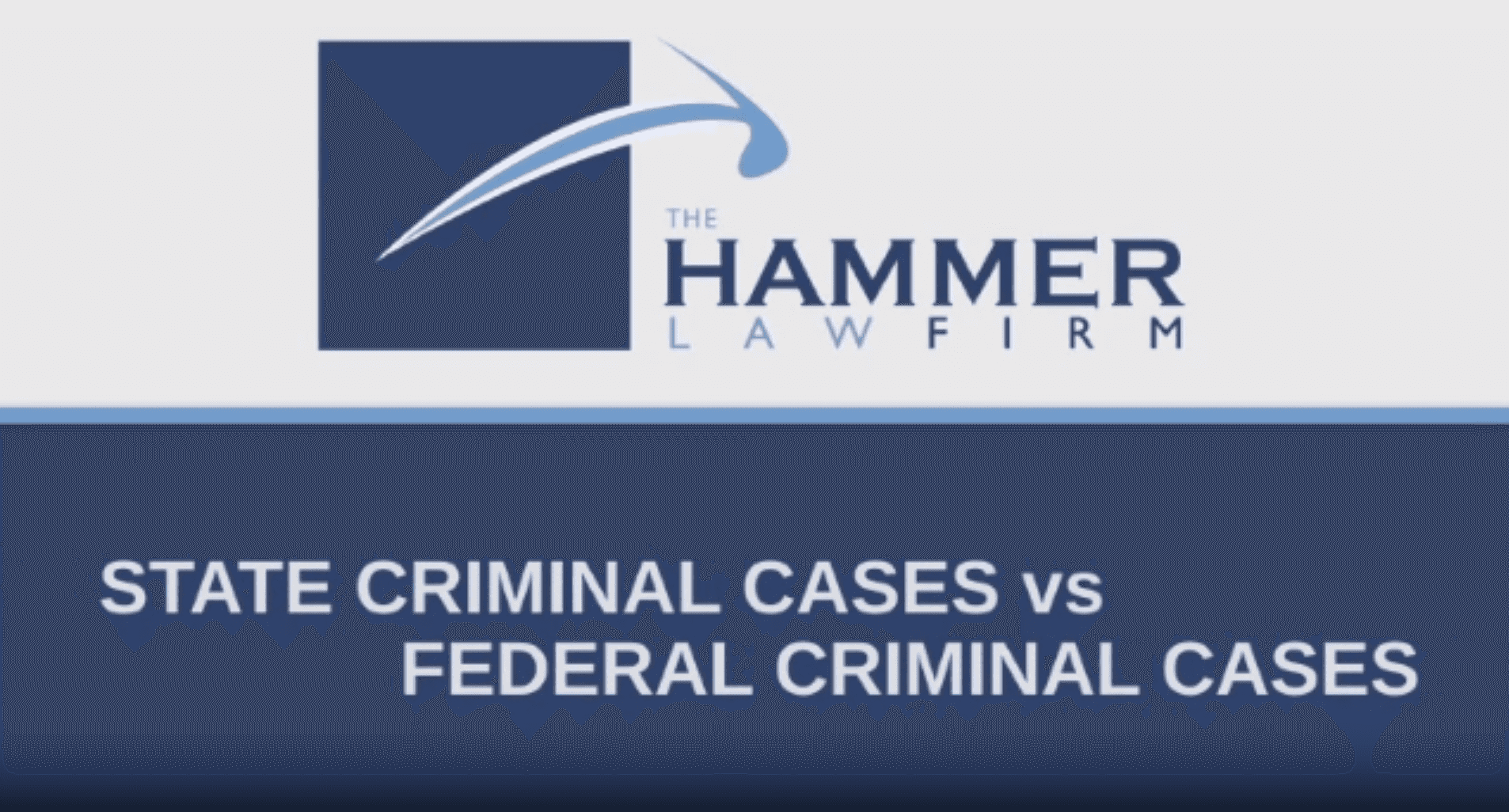 State Criminal Cases vs Federal Criminal Cases