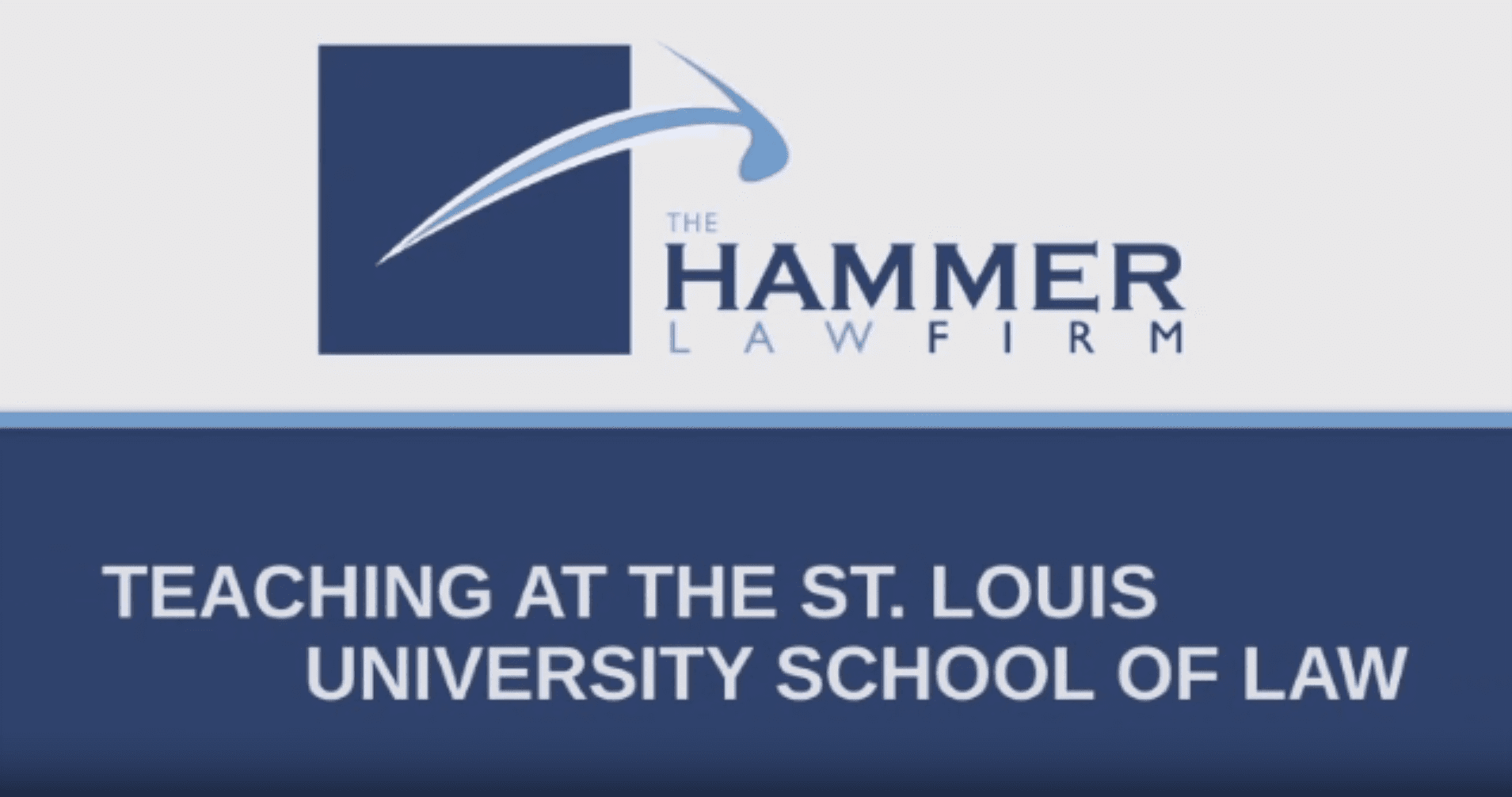 Teaching at the St. Louis University School of Law